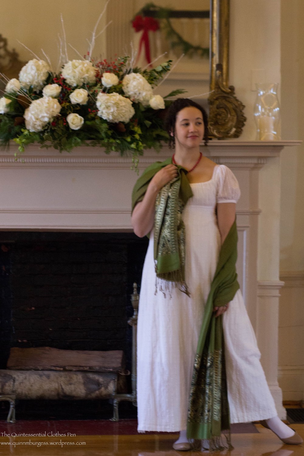 HSF/M #12: Green Regency Shawl – The Quintessential Clothes Pen