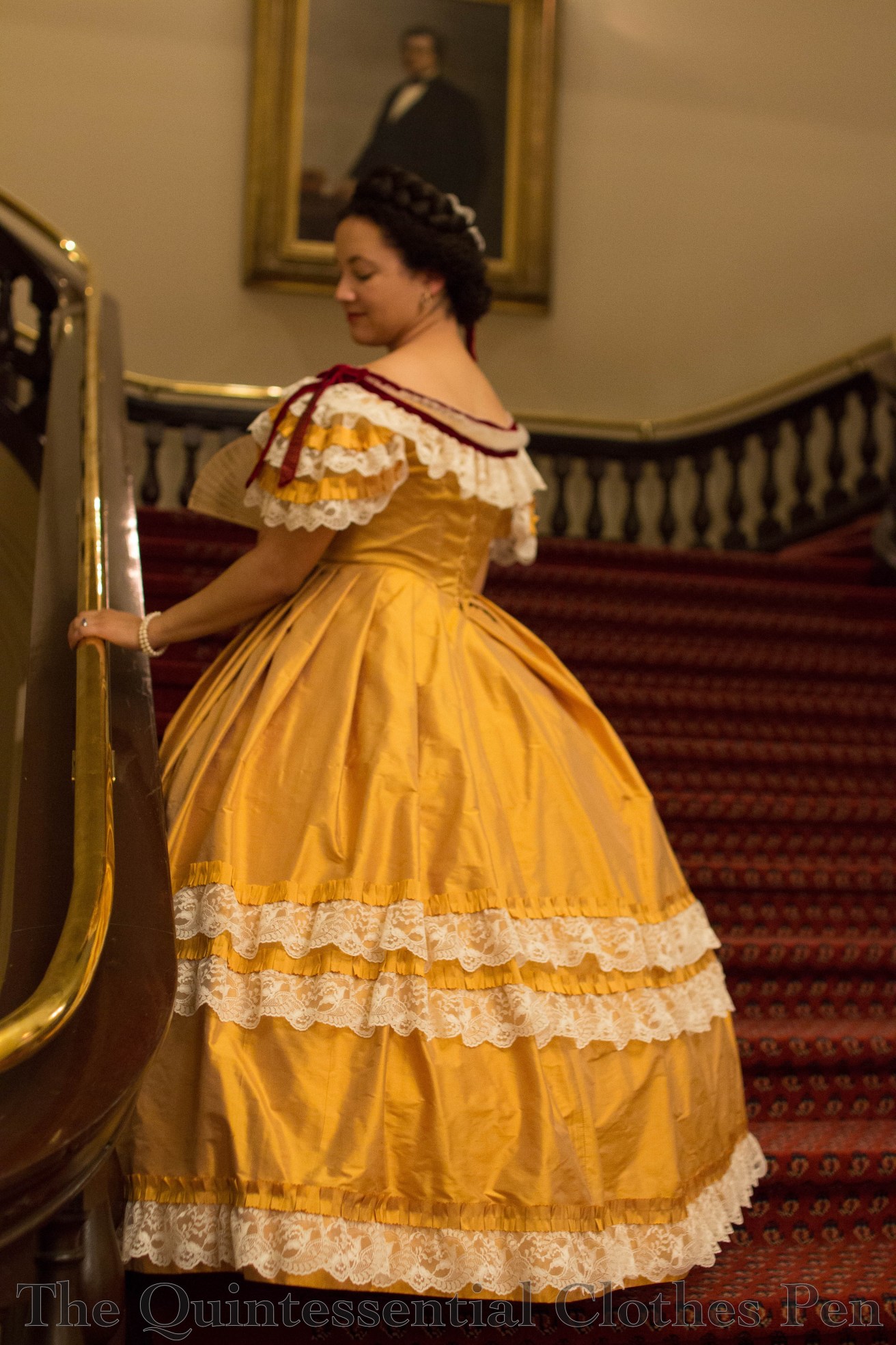 Project Journal: 1863 Apricot Evening Gown Part VIII: ‘Of Apricot Silk ...