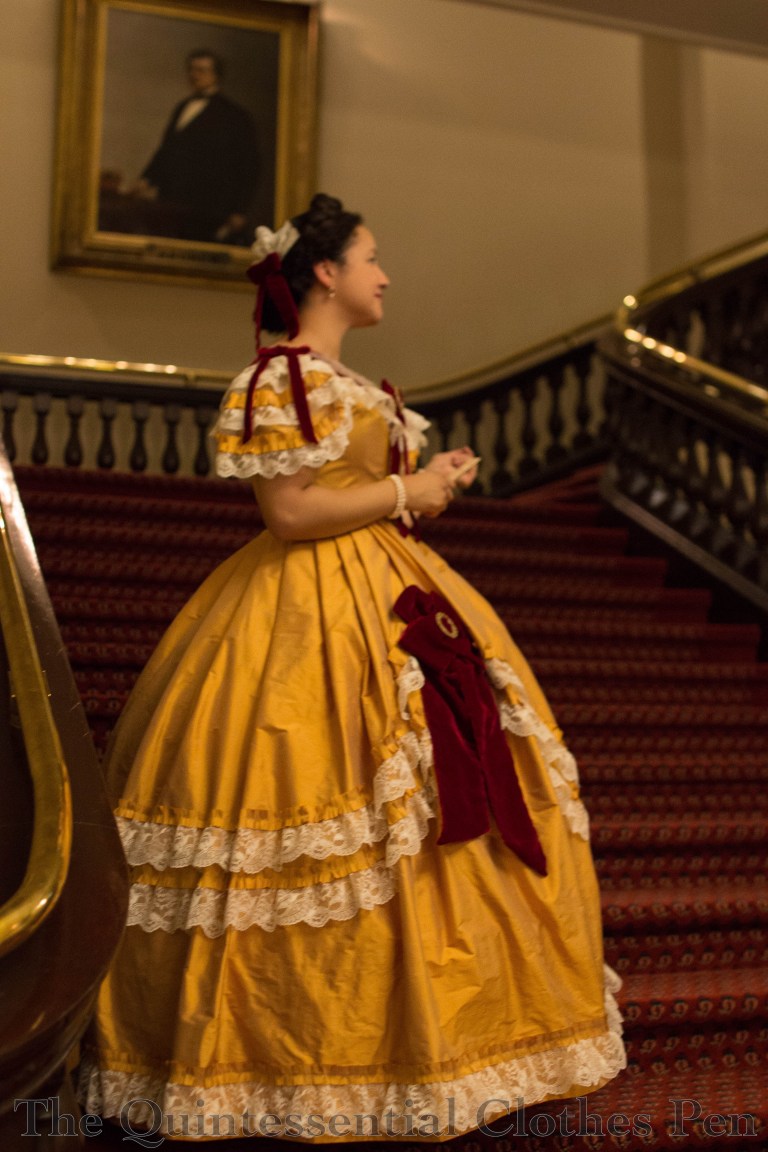 Project Journal: 1863 Apricot Evening Gown – The Quintessential Clothes Pen