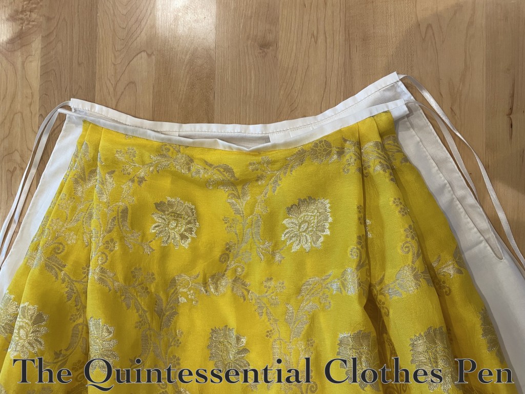 Yellow Sacque Petticoat (HSM #12) – The Quintessential Clothes Pen
